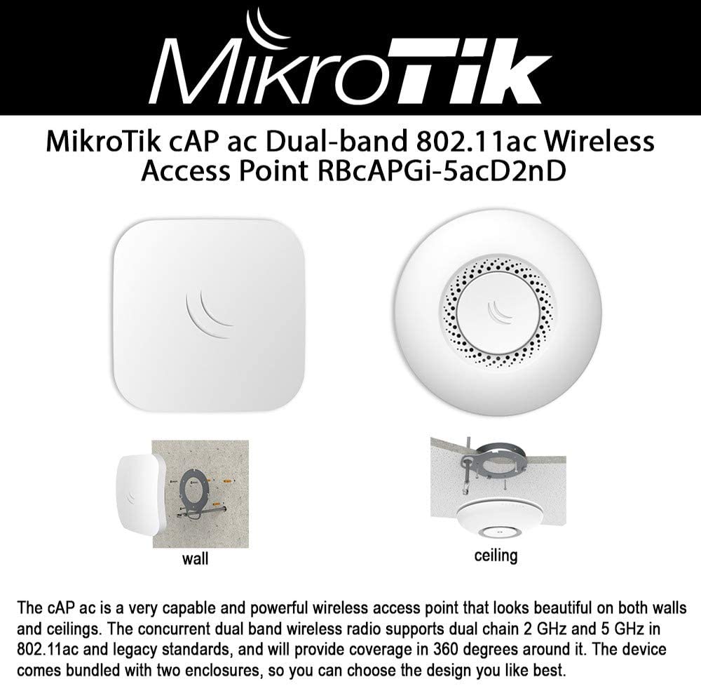 Точка доступа Wi-Fi Mikrotik RBcAPGi-5acD2nD Купить по лучшей цене в ...