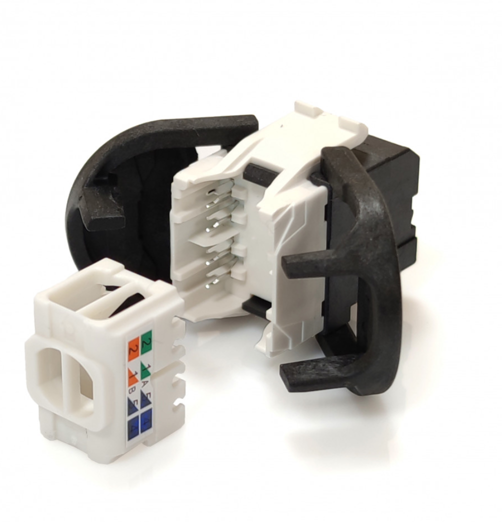 Модуль Corning Keystone UTP RJ45 кат. 6А, черный (XF500006390) Купить ...