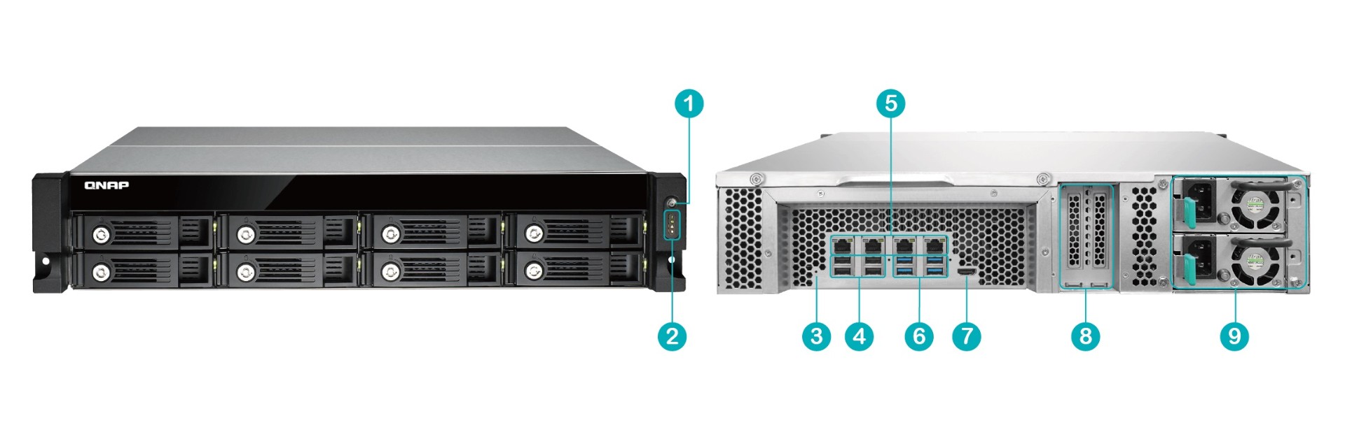 СХД QNAP RACK 8BAY 2U RP/NO HDD TVS-871U-RP-I5-8G Купить по лучшей цене ...