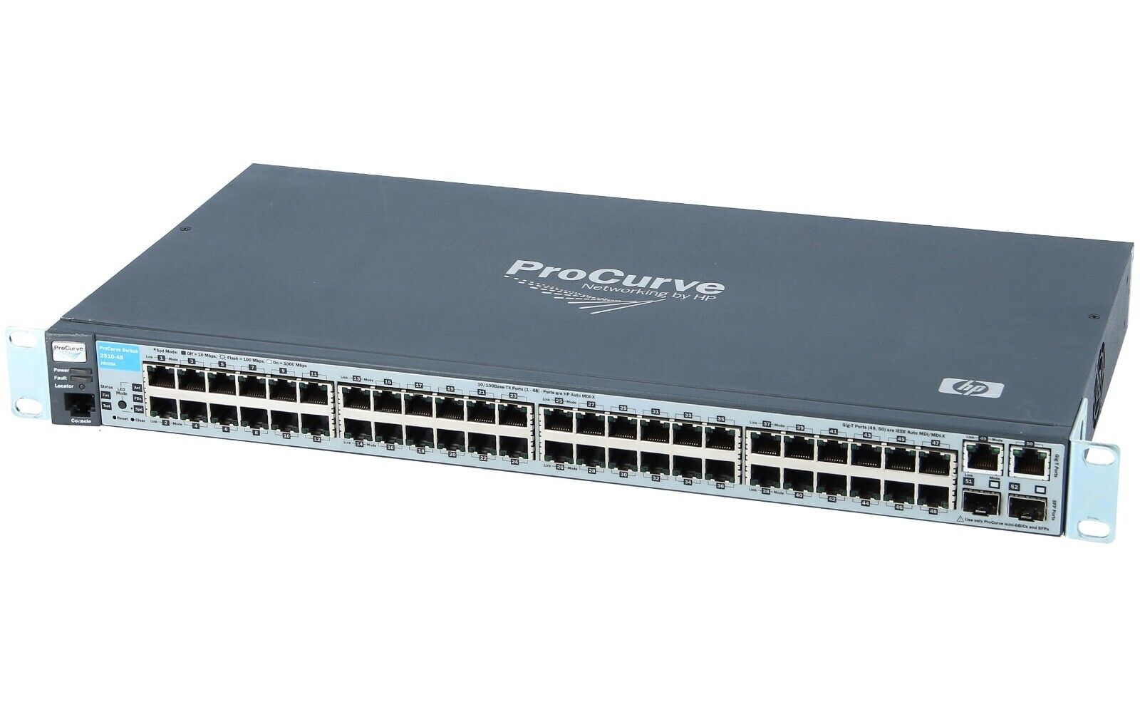 Комутатор HP ProCurve 2510-48 48x Port 10/100 + 2x SFP Layer 2 Switches(J9020A) Придбати за ...