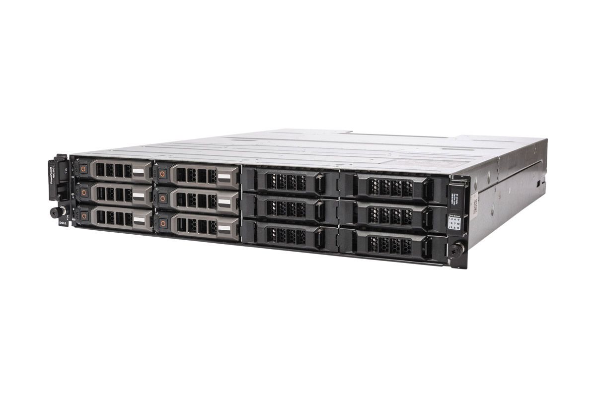 СХД Dell PowerVault MD3200i (2xDell 4xLAN iSCSI (770D8), 12x3,5 (6 ...